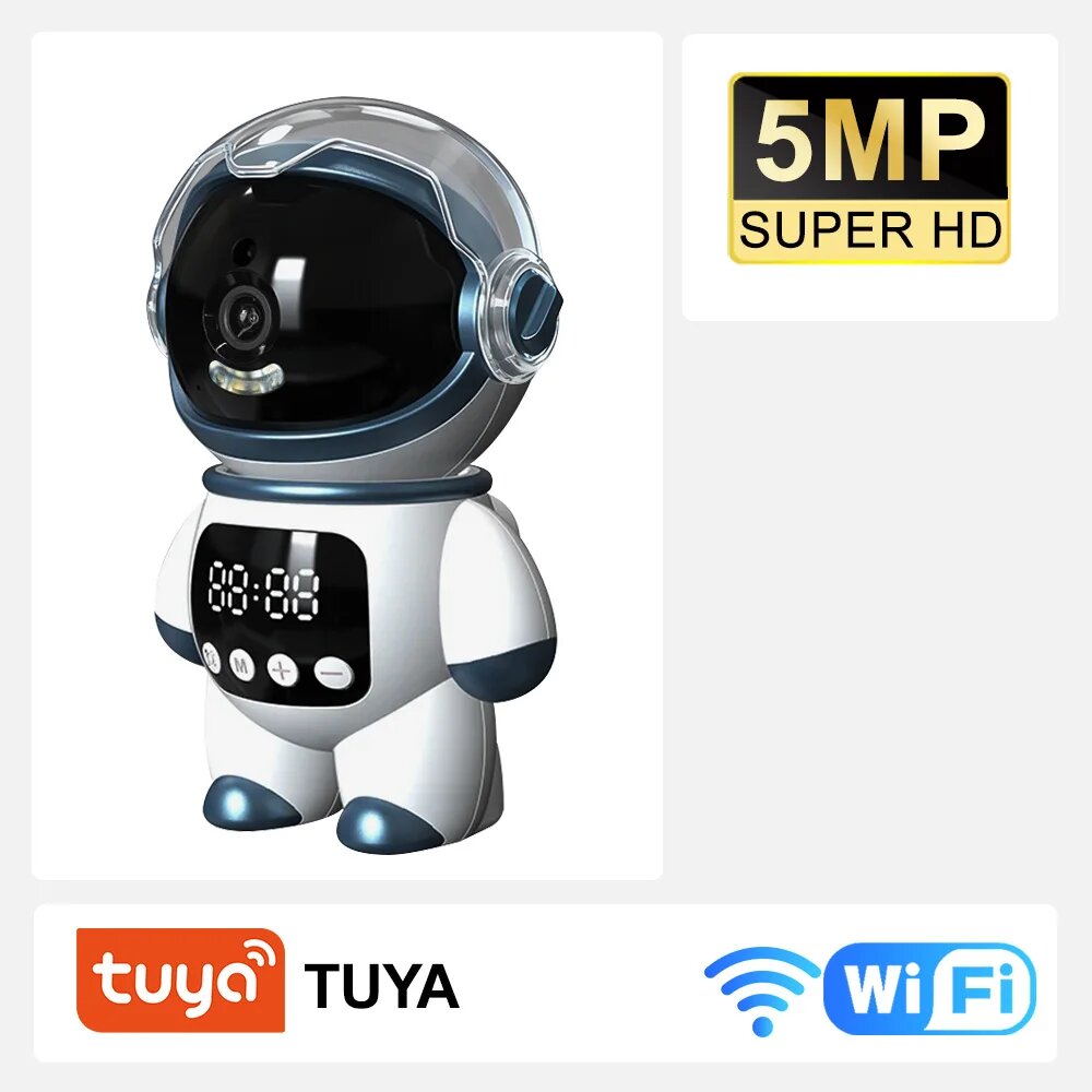 Робот-камера Tuya Smart 5МП 5MP Camera NO Card, EU Plug