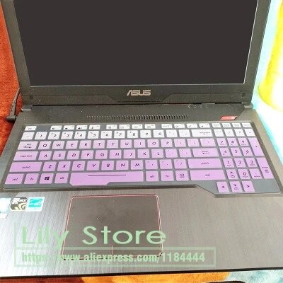 Силиконовый чехол для клавиатуры Asus Rog Strix Scar Edition Gl703 fadepurple