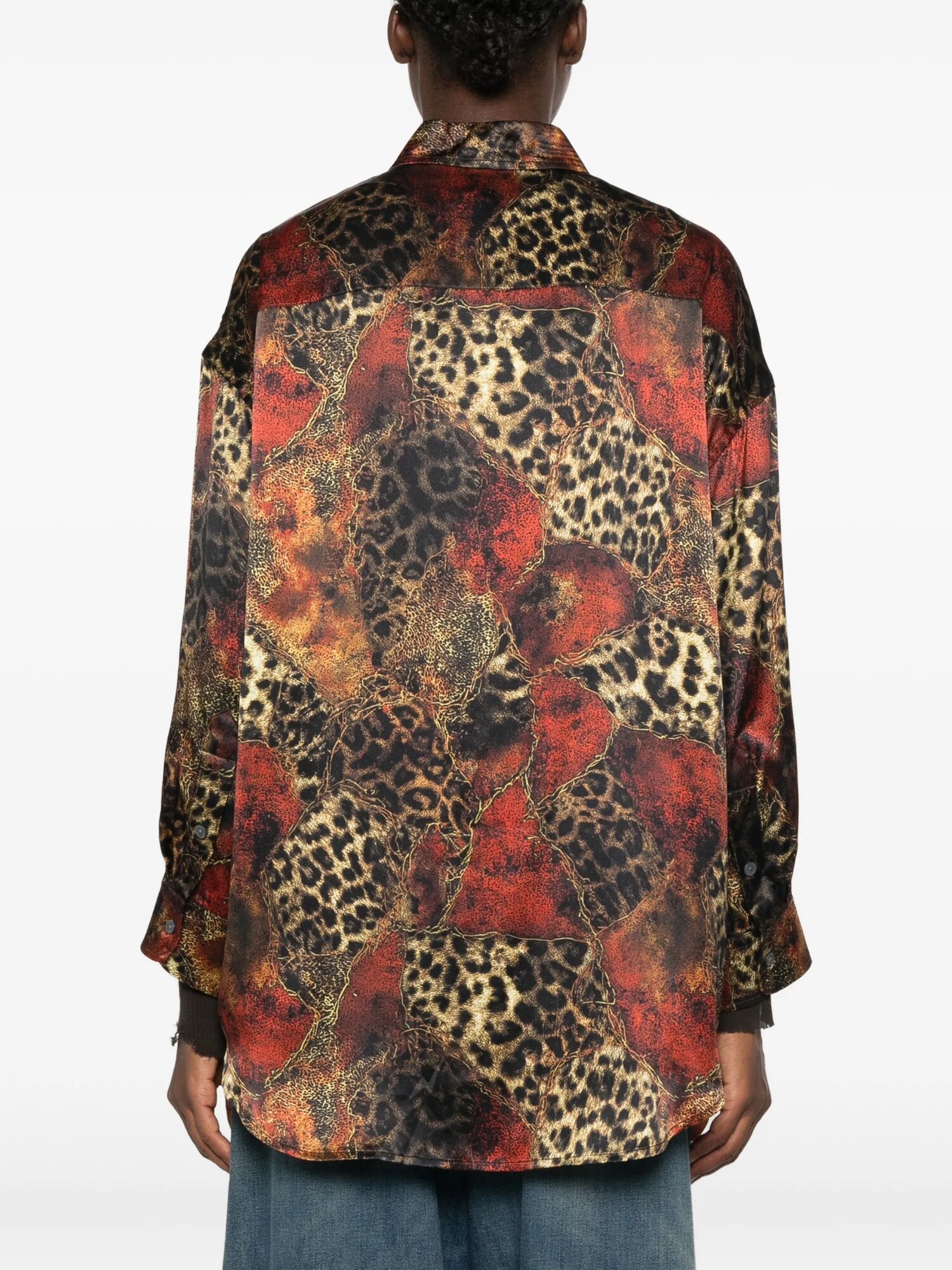 Рубашка R13 Leopard-print button-down shirt, размер 0 — фото 1