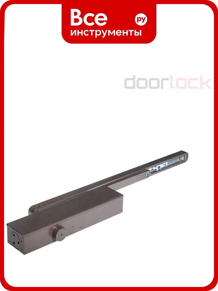 Доводчик Doorlock DL300S/N BC HO EN3-5 со скользящей тягой коричневый 75576