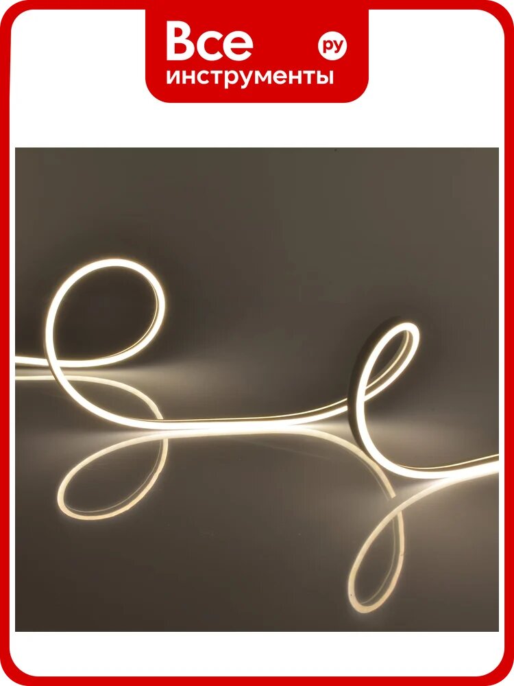 Светодиодная гибкая герметичная лента Uniel NEON ULS-N01-2835-120LED/m-6mm-IP67-DC12V-9W/m-5M-3000K UL-00009082