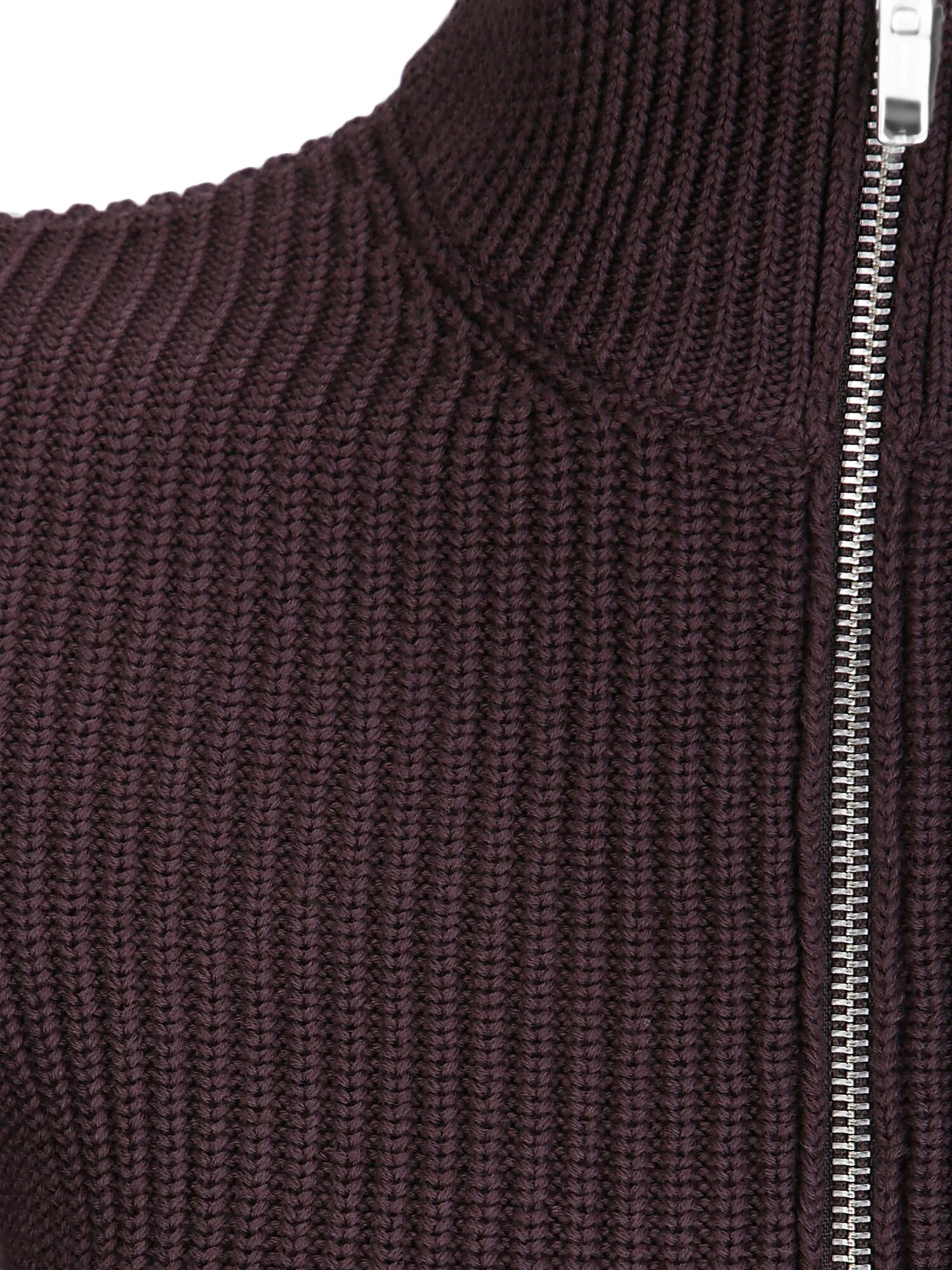 Кардиган MM6 Ribbed cotton zip cardigan, размер 42 — фото 1