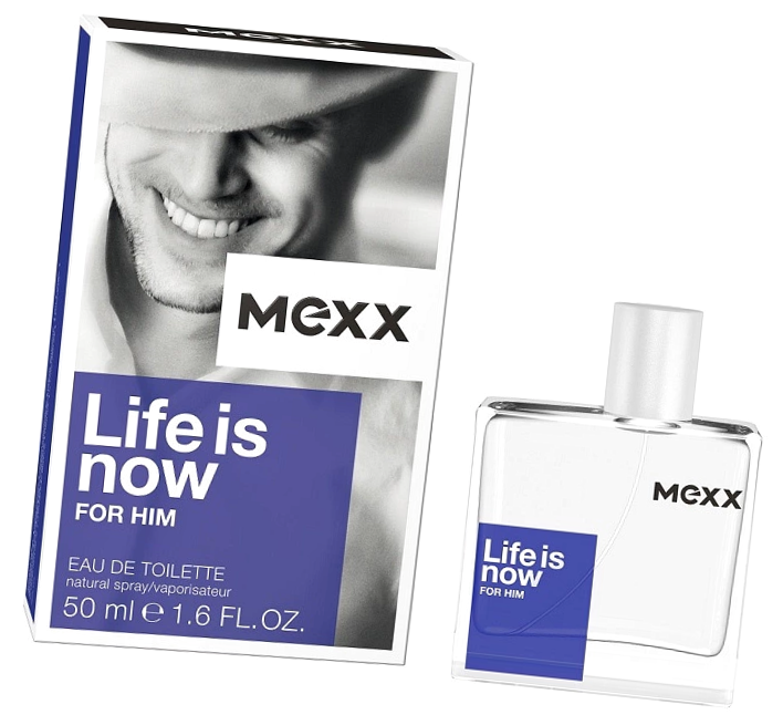 Mexx Life Is Now For Him мужской парфюм 30 мл - Мекс Лайф Из Нау Фор Хим туалетная вода
