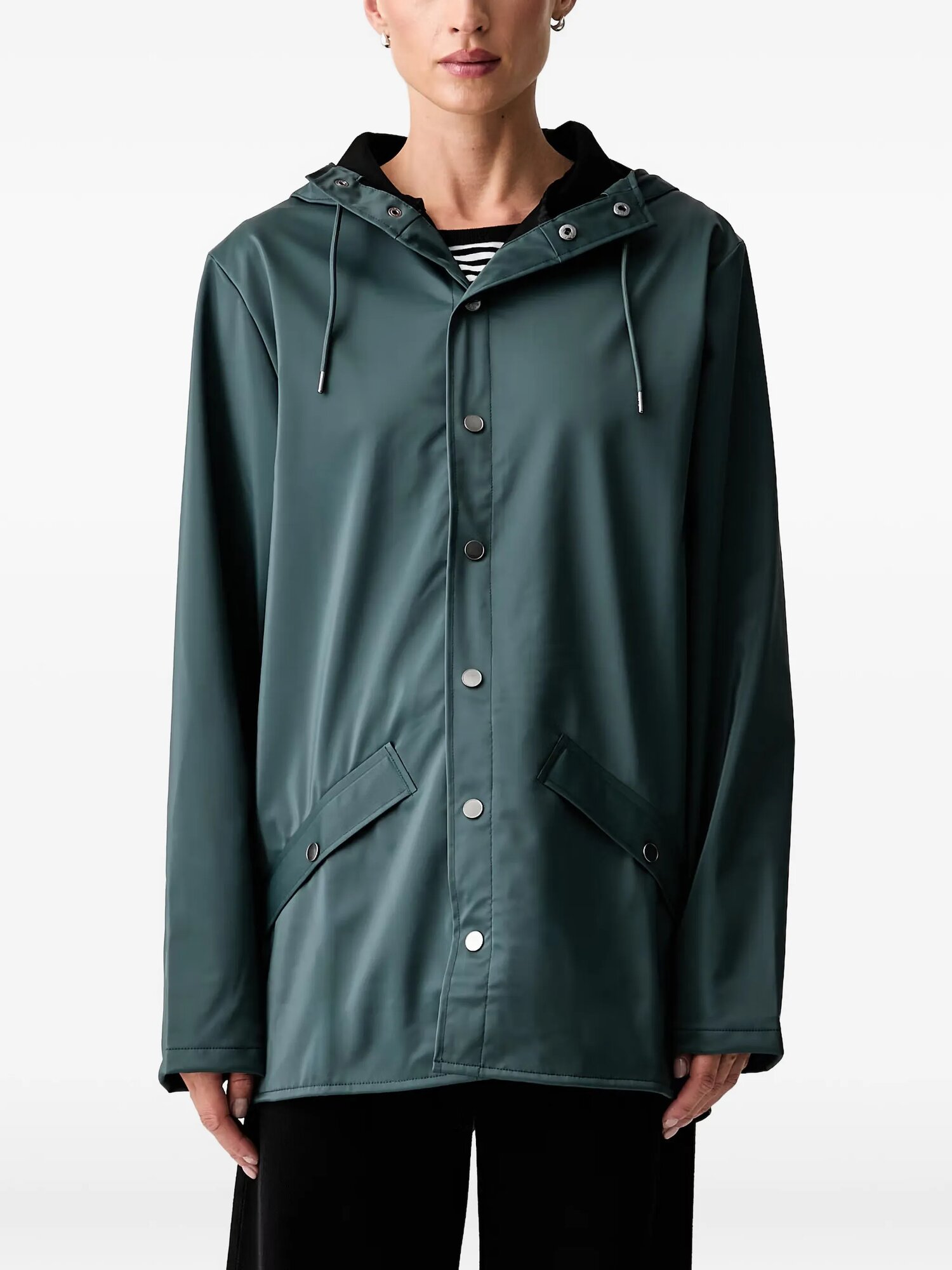 Пальто Hooded press-stud coat