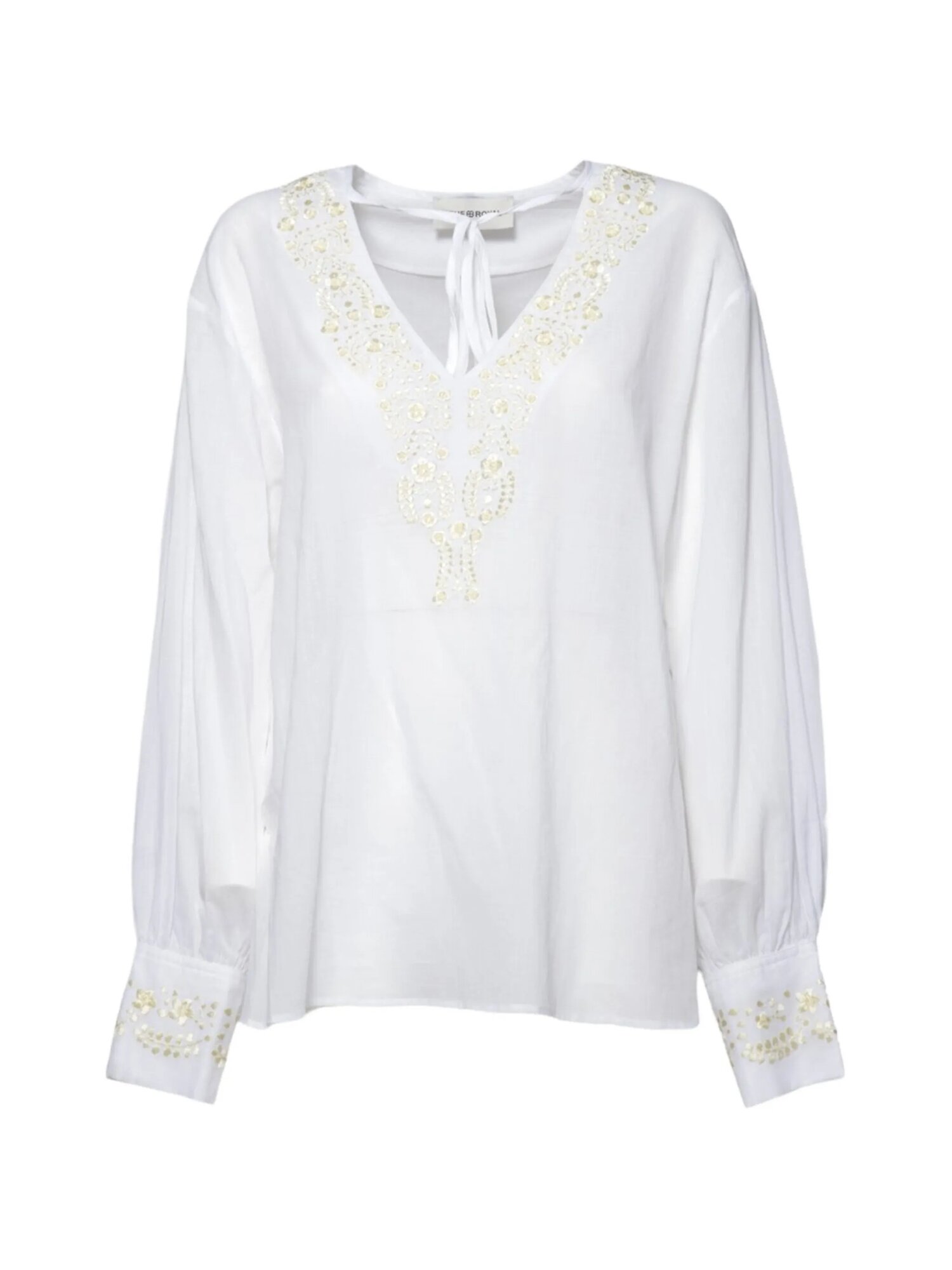 Блуза Sequin-embellished V-neck blouse
