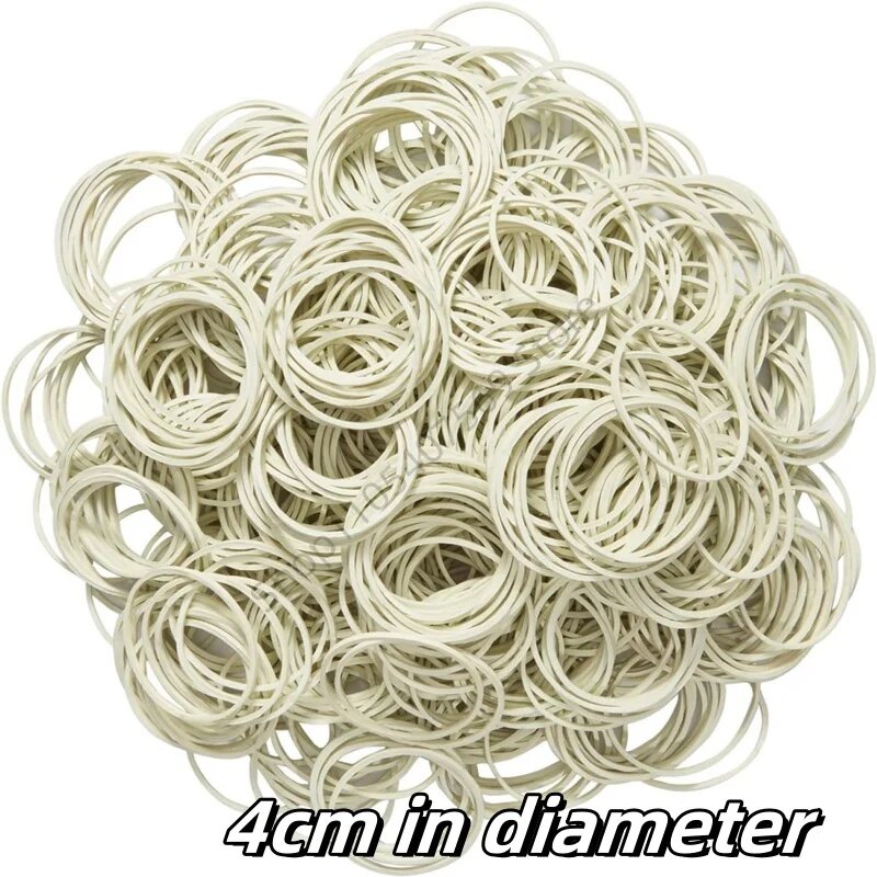 Резинки эластичные цветные 25/40/50 мм 50 г White-4cm