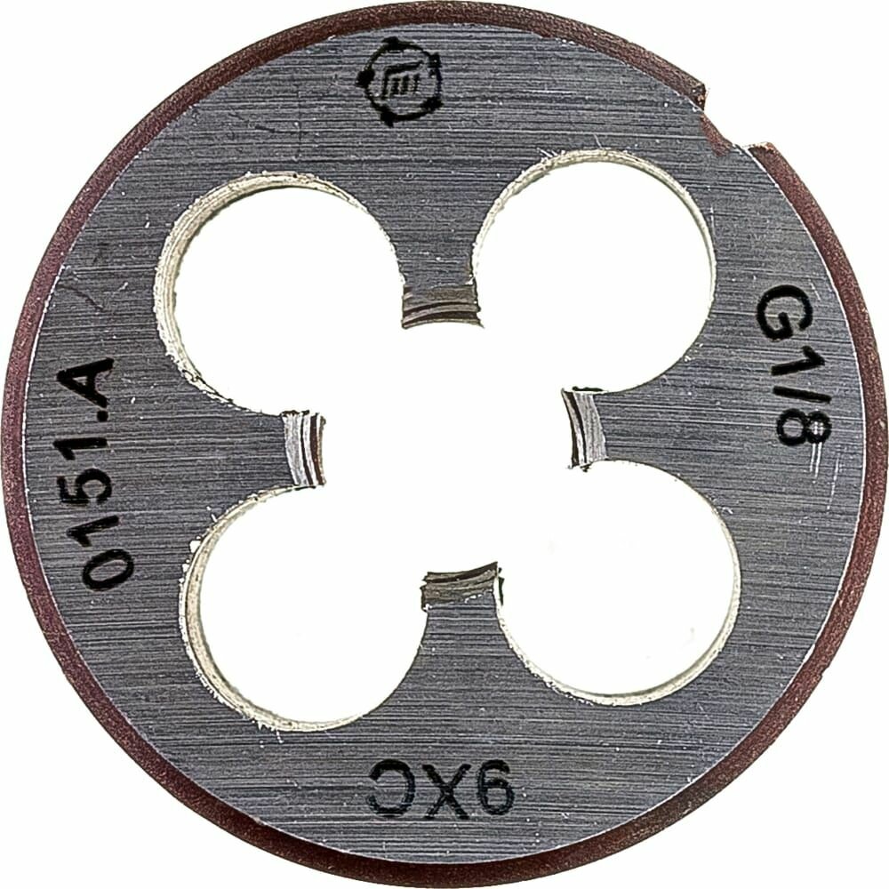 Плашка, трубная цилиндрическая G 1/8 дюйма 9ХС ТМ Туламаш 57994