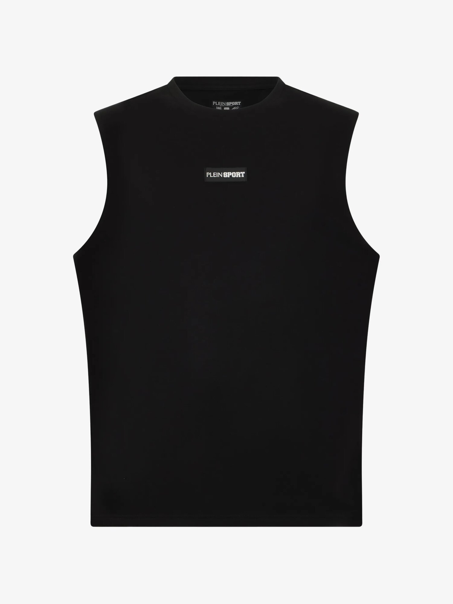 Топ Slub-texture logo-patch tank top