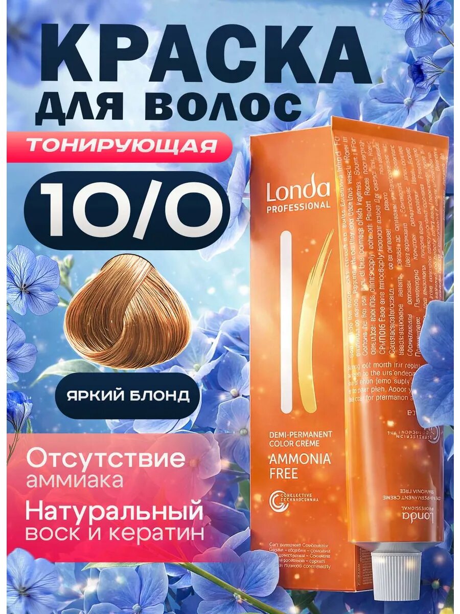 Тонирующая краска для волос профессиональная без аммиака