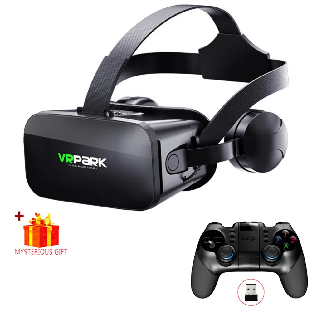 AyeBeau 3D VR-очки для смартфонов Headphone Remote C