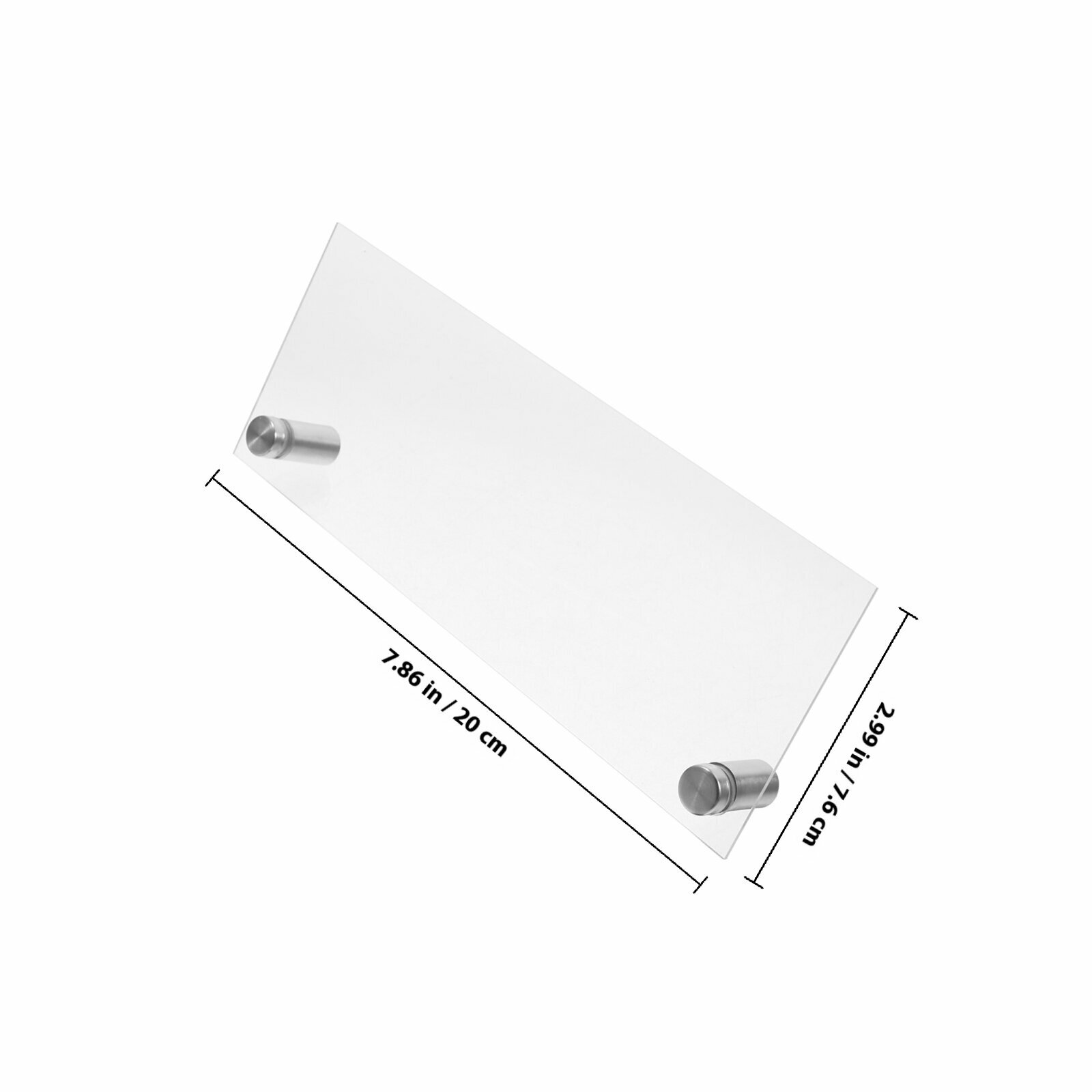 Прозрачная Надпись На Столе Из Акрила Размер 20.00X7.60X0.20Cm