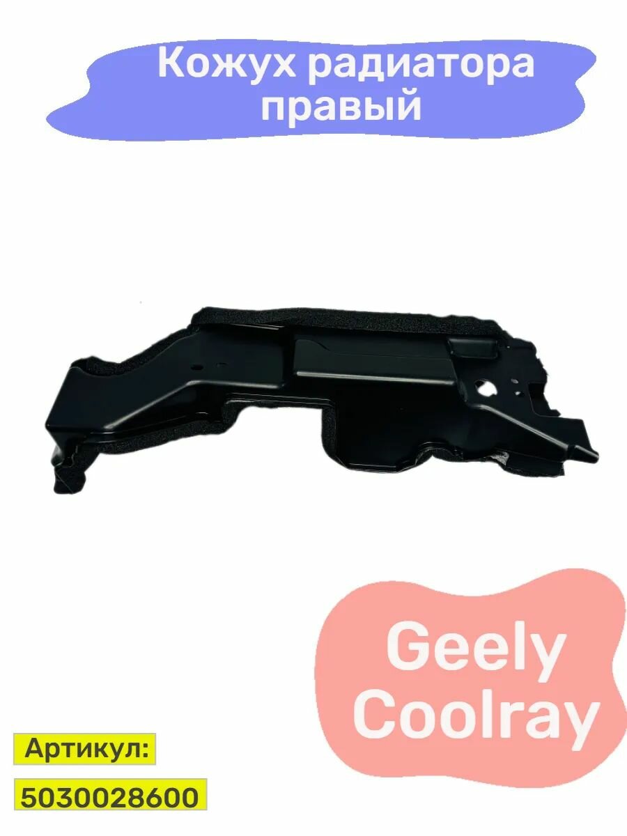 Кожух радиатора правый пластиковый Geely Coolray