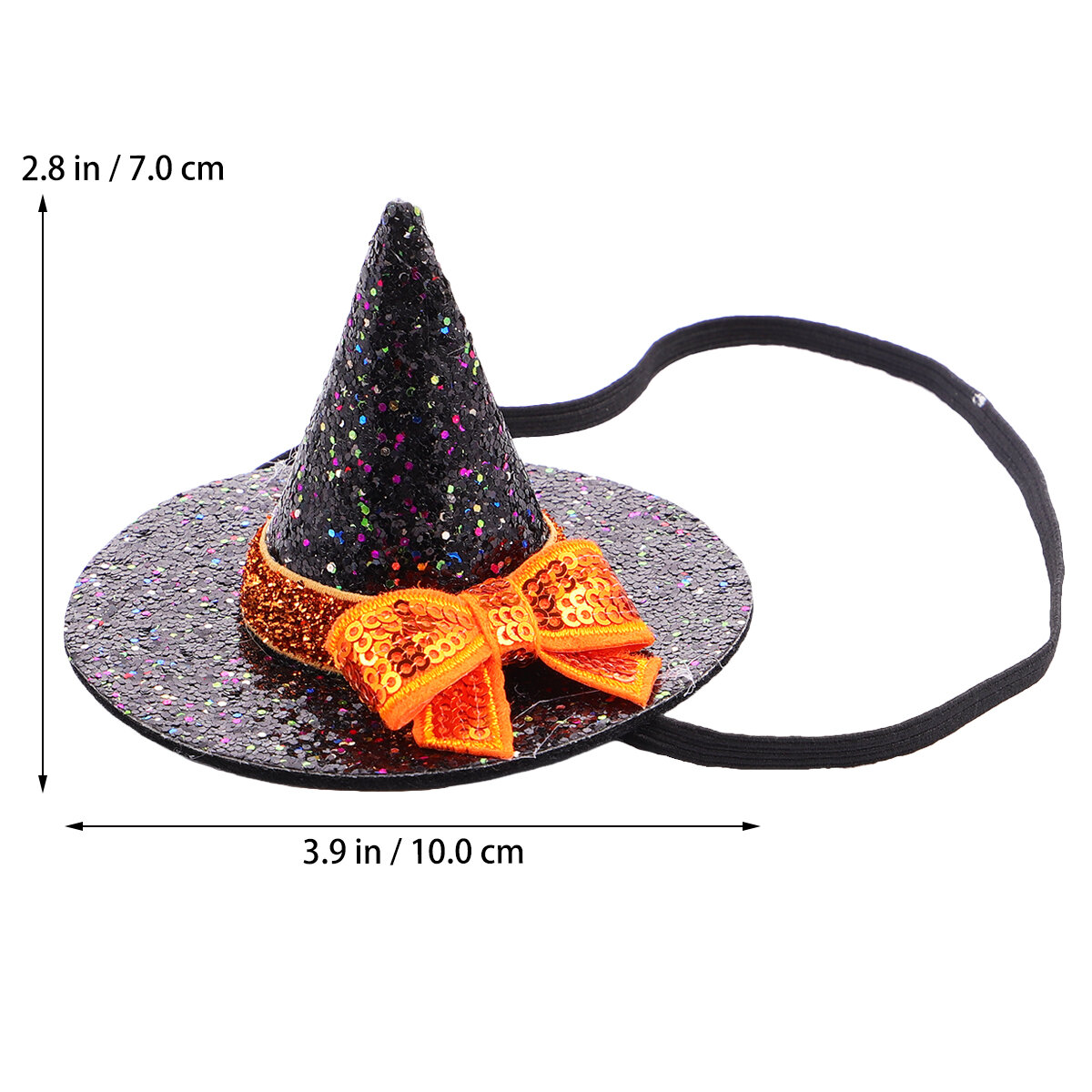 2 Пcs Эластичный Ободок С Колпаком Ведьмы Декор Аксессуары Для Halloween 10X10Cm