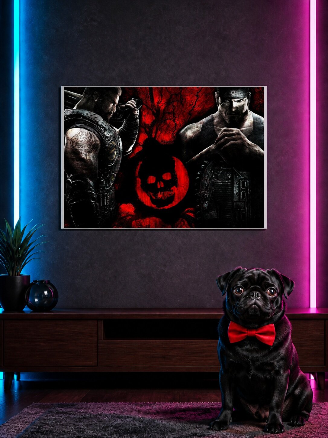 Постер Gears of War Хроники — готическая игровая эстетика A3