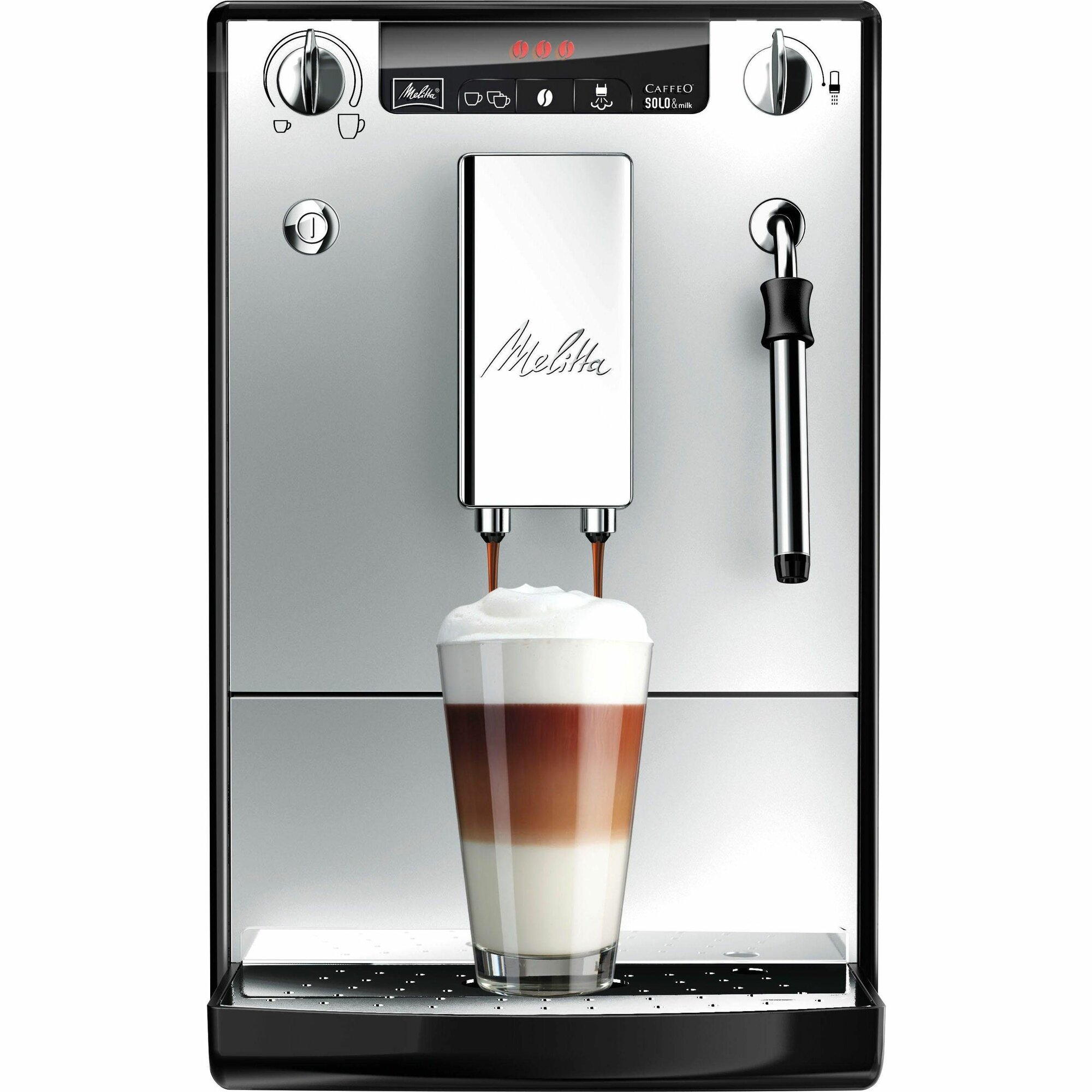 Melitta Автоматическая кофемашина Caffeo E 953, серебристый, черный