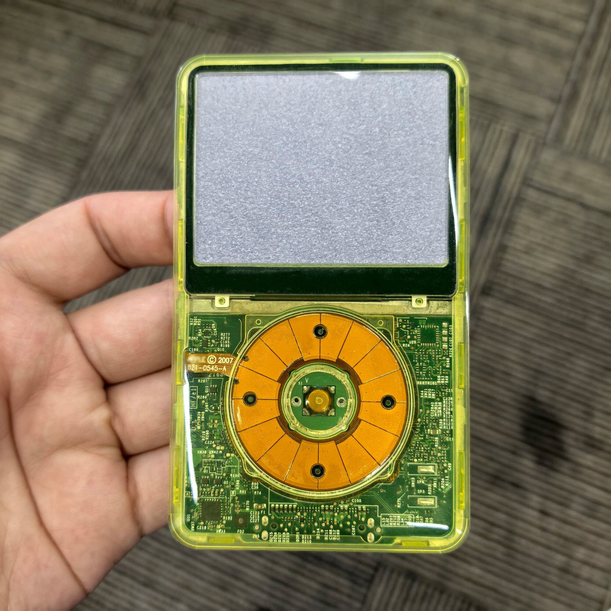 IPod Classic 6-7 поколение, крышка Clear Yellow