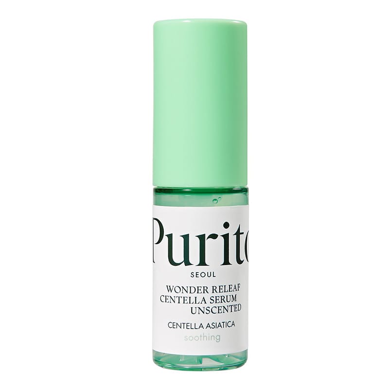 Сыворотка для ухода за кожей Purito Wonder Releaf Centella Serum Unscented Travel, без отдушки, с экстрактом центеллы азиатской, 15 мл
