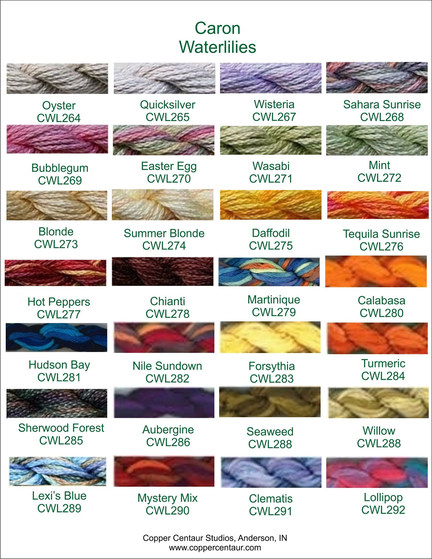 Шёлковое мулине Caron Collection Waterlilies (цвет CWL277)