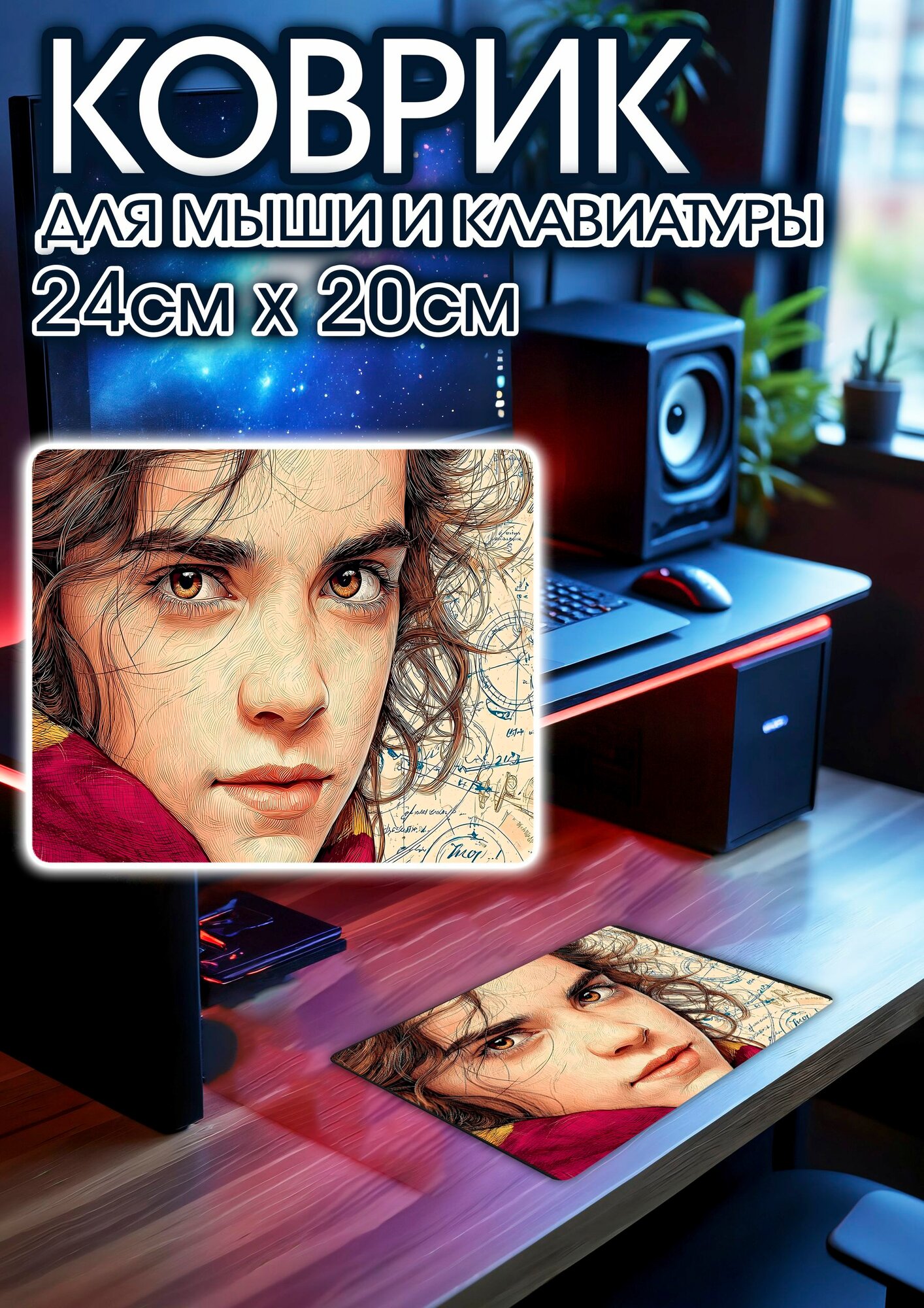 Игровой коврик для мыши 24х20