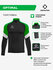 Толстовка centurion, размер 09-3XL, , черный, зеленый, белый