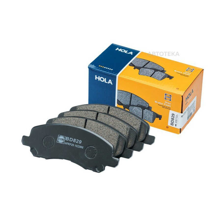 Колодки тормозные MITSUBISHI LANCER IX/X/ASX/OUTLANDER II/III/GRANDIS передние HOLA BD829