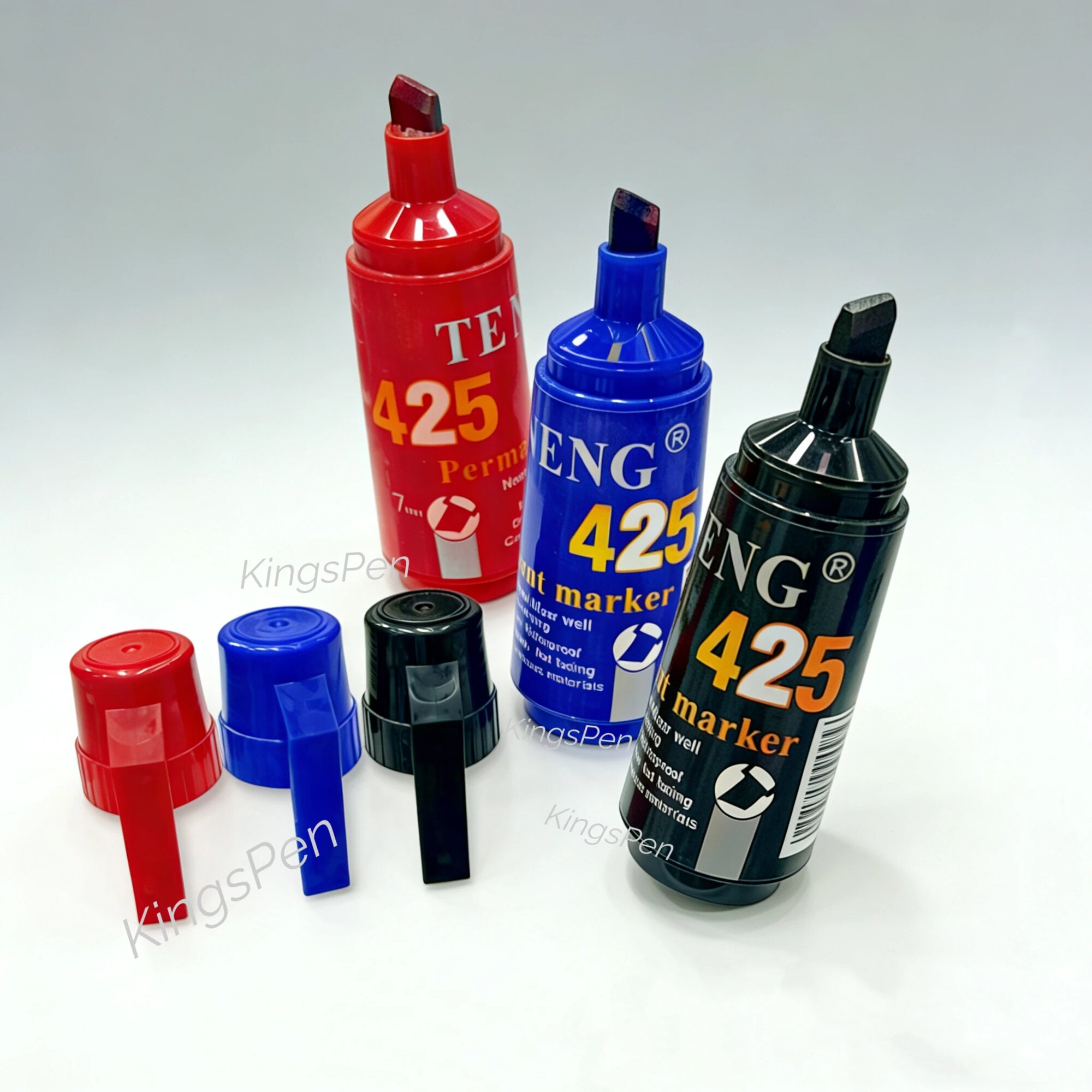 Перманентные маркеры KingsPen 425, 3 шт, цвет: 3pcs
