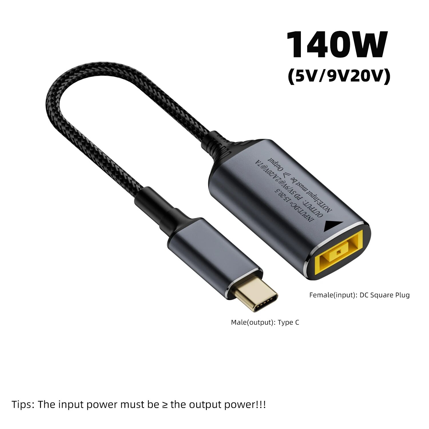Кабель-адаптер Geris Power для Lenovo 140 Вт USB Type-C