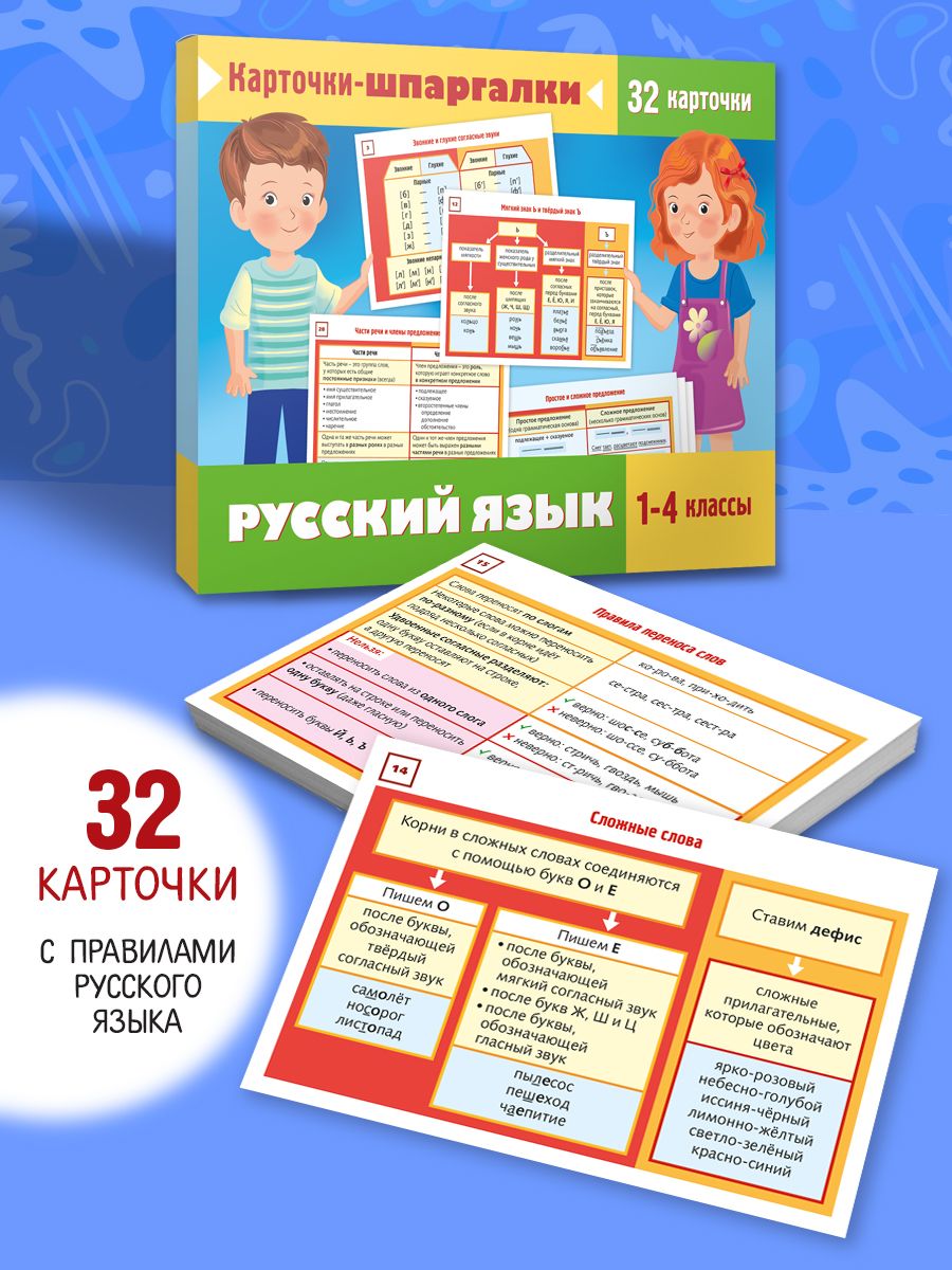Шпаргалки отличника 1-4 класс ВПР, Правила по русскому языку 1 4 классы