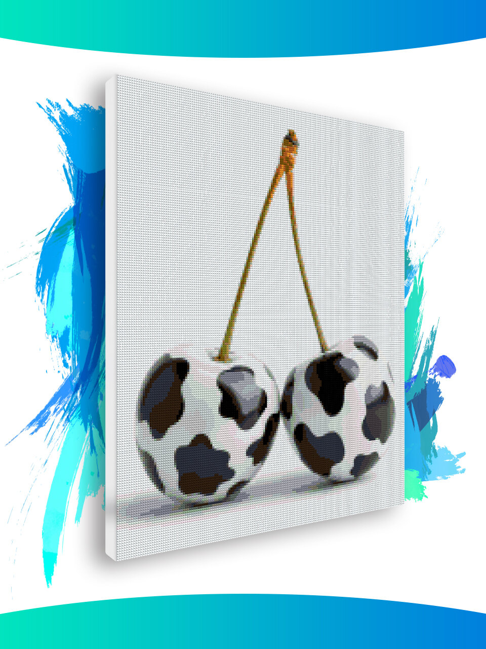 Алмазная мозаика на подрамнике - вышивка - Cowberry 40 х 50 см