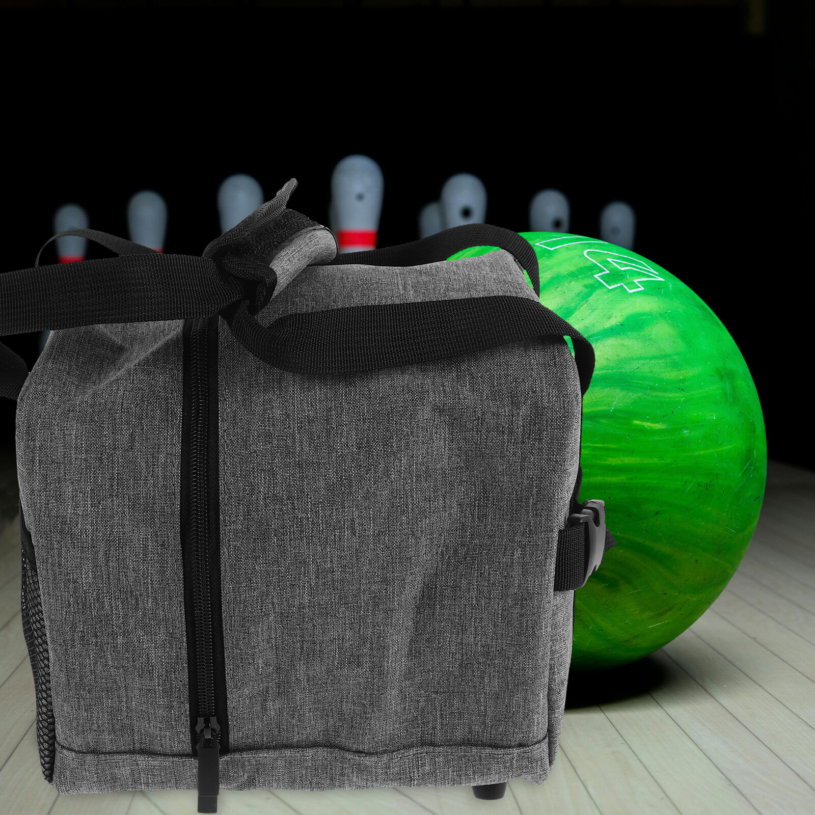 Сумка Для Bowling С Подушкой Для Bowling 22 00X22 00X22 00Cm Серый Цвет