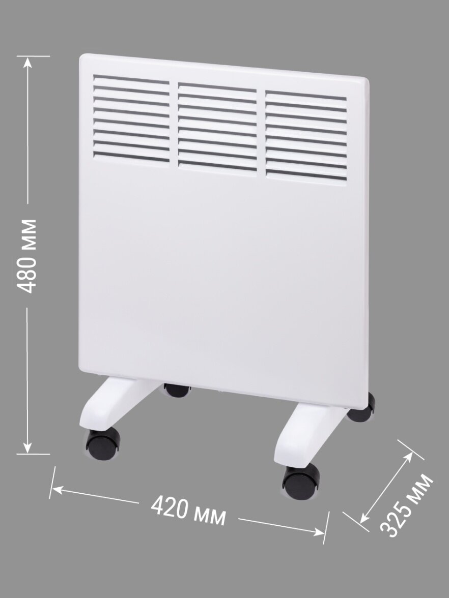 Конвектор Tdm Electric ЭК-1000С, 1000 Вт, регул. мощн. (500/1000 Вт), термостат, Стич, SQ2520-1204