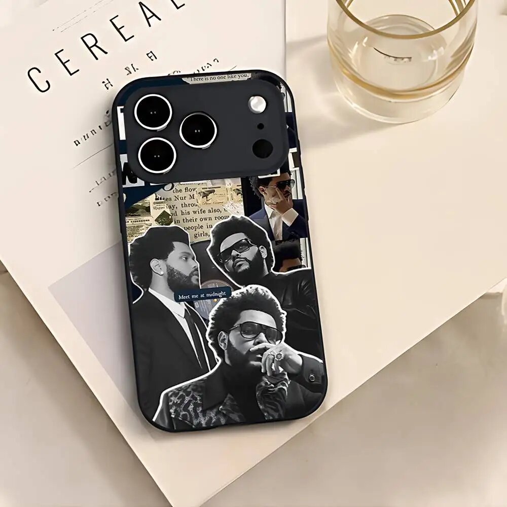 Силиконовый защитный чехол The Weeknd для iPhone 17, 16, 15, 14, 13, 12, Черный, z8, iPhone15promax