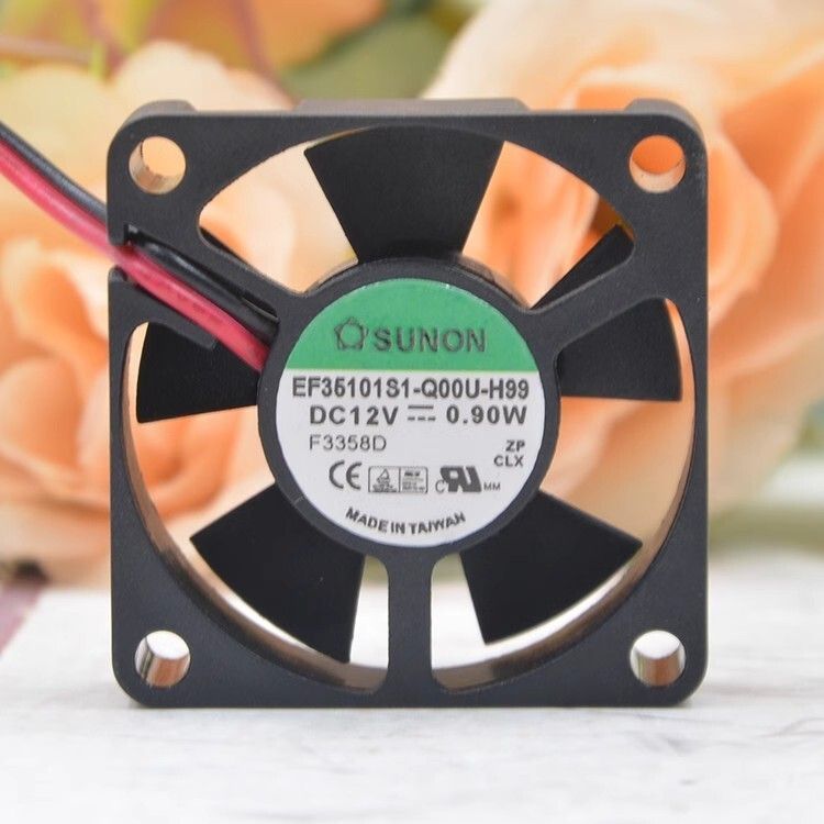 SUNON EF35101S1-Q00U-H99 DC12V 0.90W 3510 3.5 см 2 провода, вентилятор охлаждения -