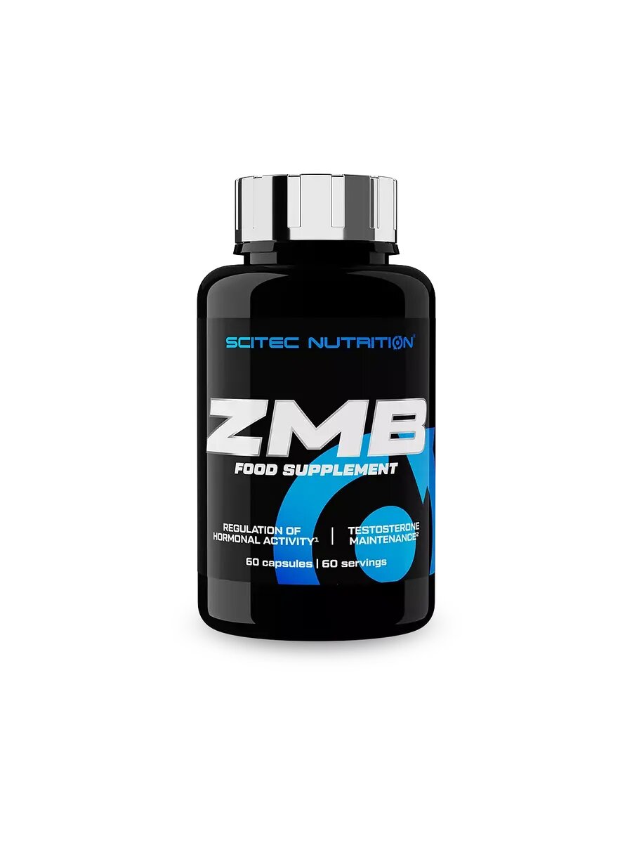 Магний, витамин В6 и цинк Scitec Nutrition ZMB, для нервной системы и мышечных тканей 60 капсул