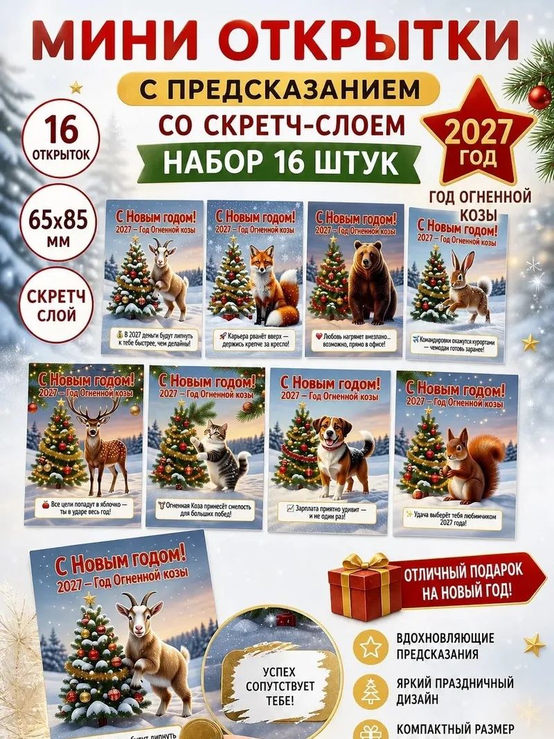 Мини открытки с предсказанием