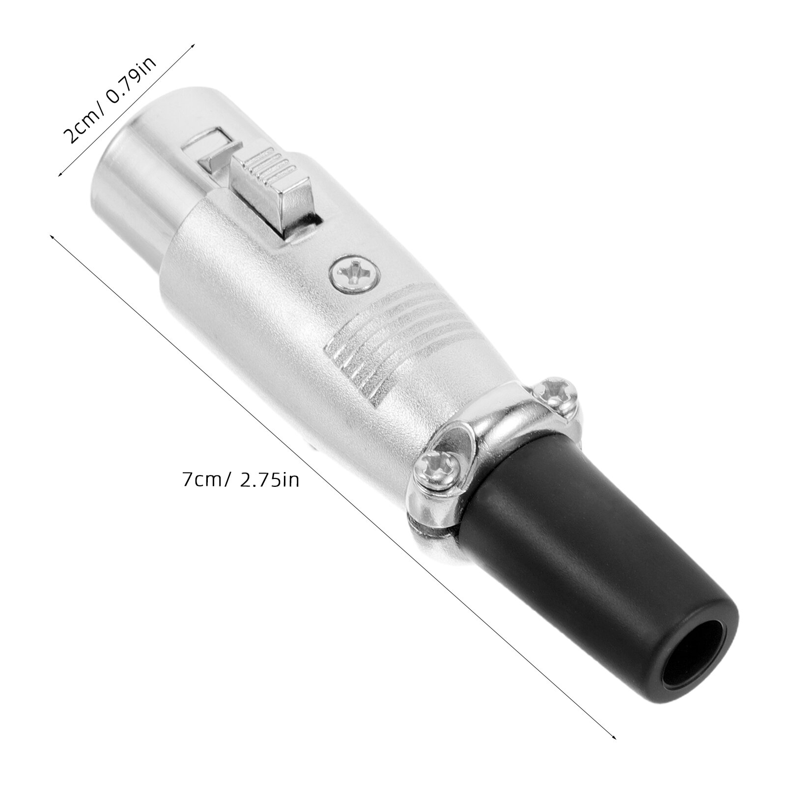 Xlr Кабельный Разъем 3-Пин Микрофонный Линейный Разъем Для Микшеров и Аудио Оборудования Размер 7.00X2.00X2.00Cm