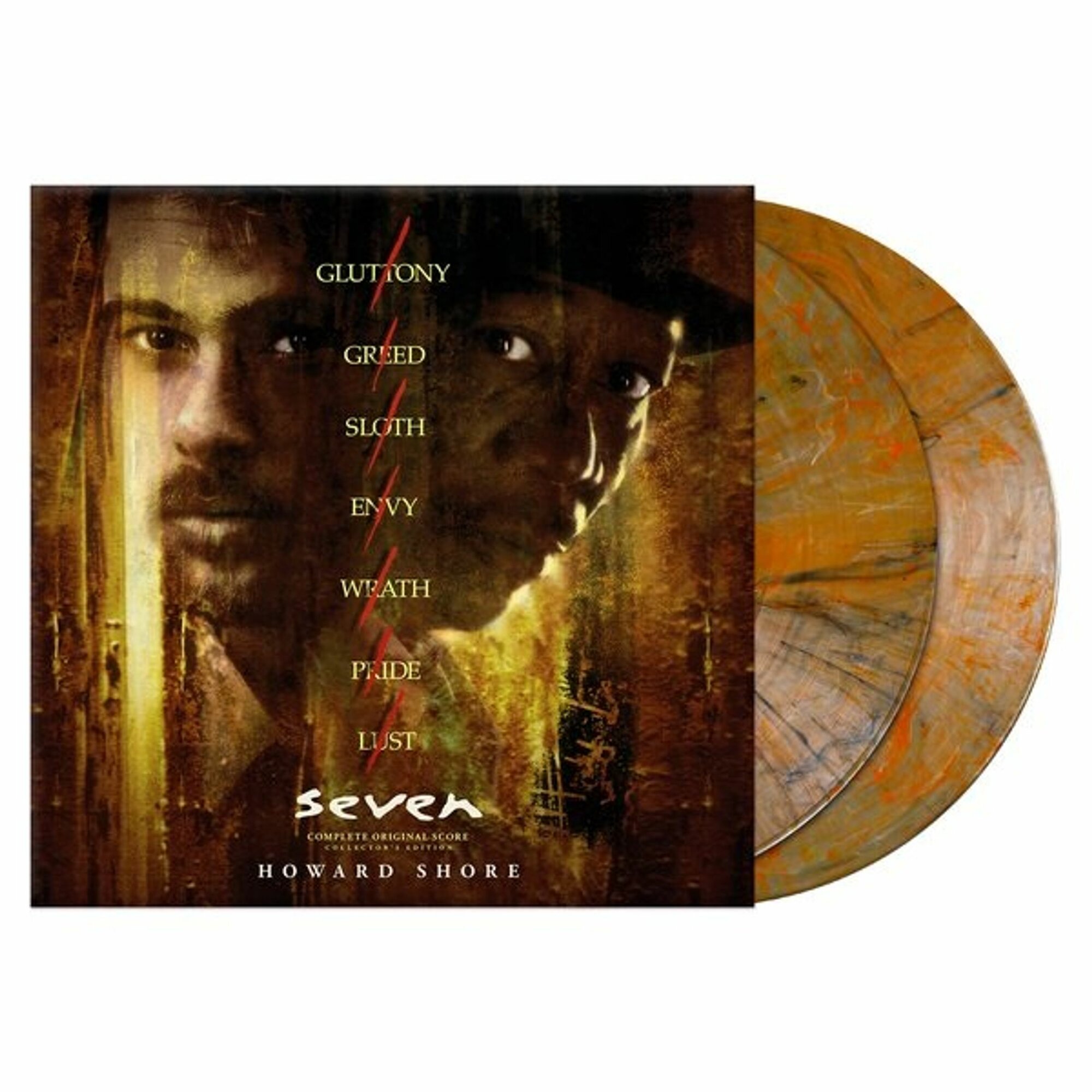 Виниловая пластинка Howard Shore - Se7en (180g) (Orange/Gold/Black Marbled Vinyl) (2 LP) (2 LP)