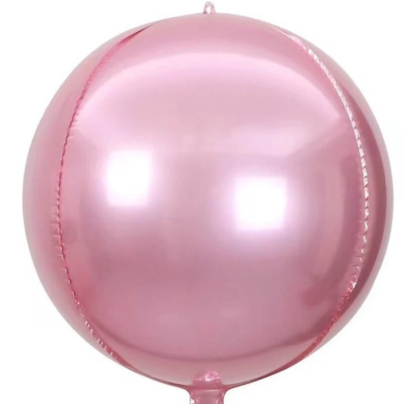 Королевские синие 4D круглые фольгированные шары MicroPlush Розовый, Pearl Pink, 32IN-5Pcs