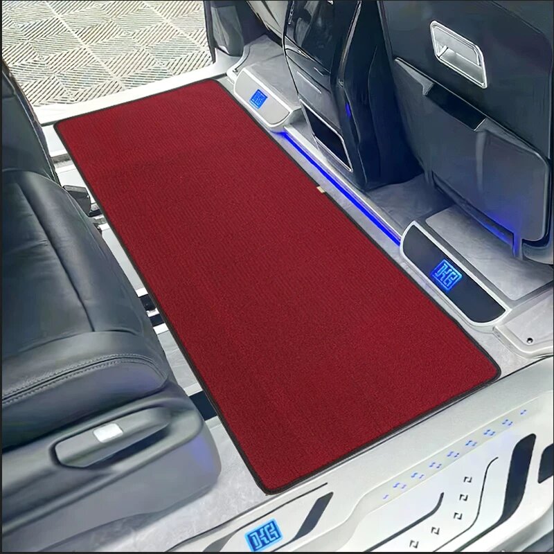 Красные коврики Snowy Fabric для MPV, нескользящие, изготовленные по размеру