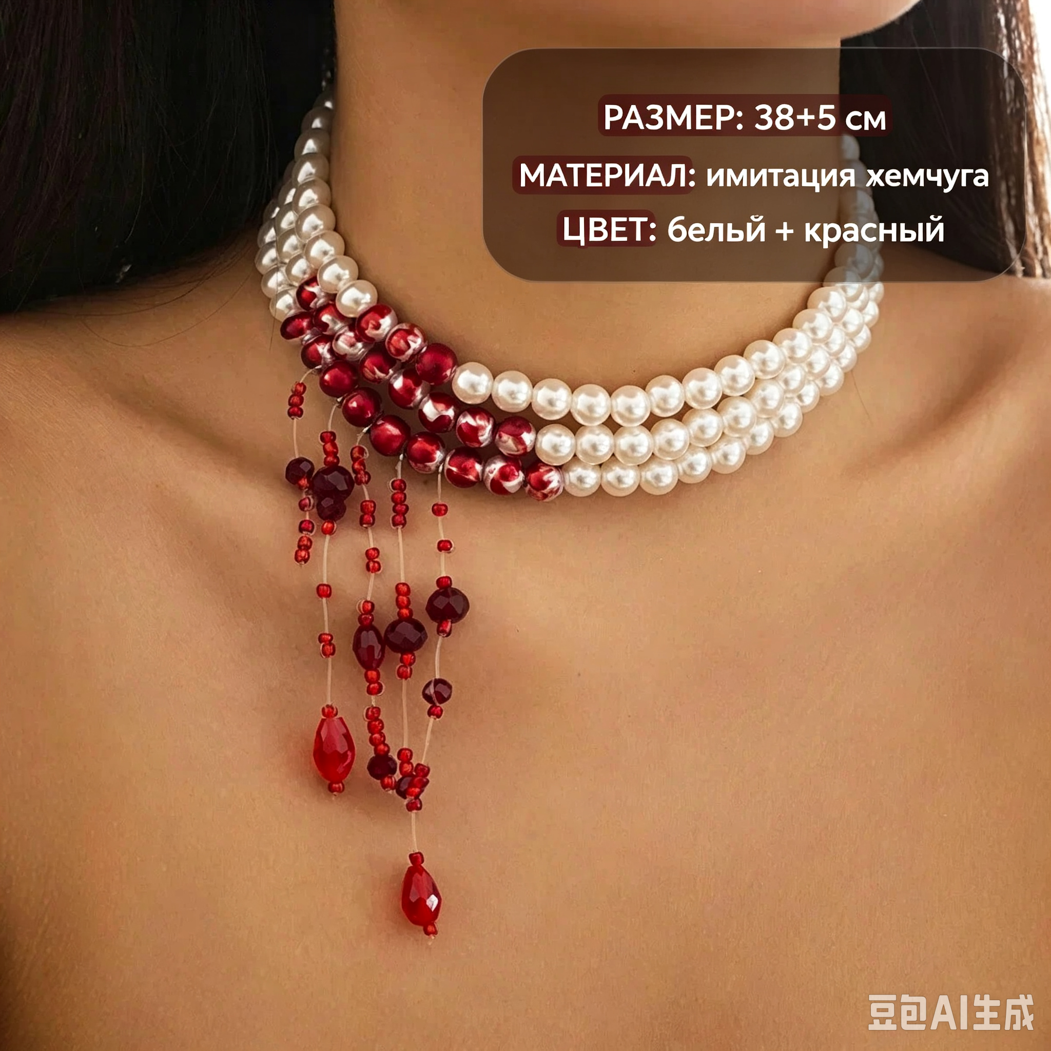 Колье, Swarovski Zirconia