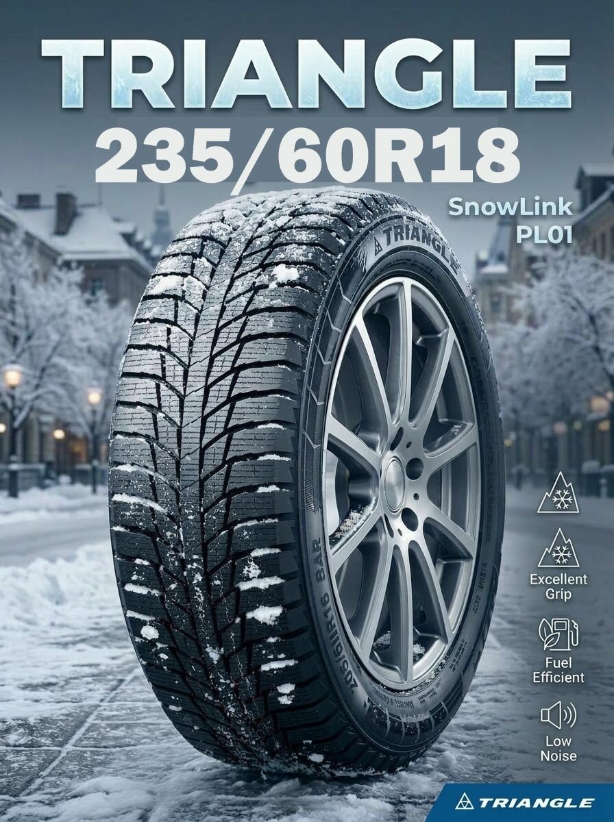 Зимняя шина Triangle "PL01", зимняя, липучка, для легковых, 245/50R20