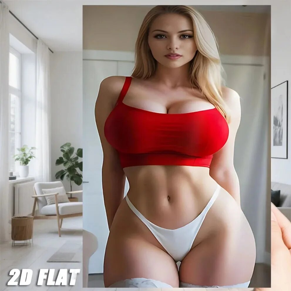 Металлическая табличка CIFBUY с изображением чувственной блондинки