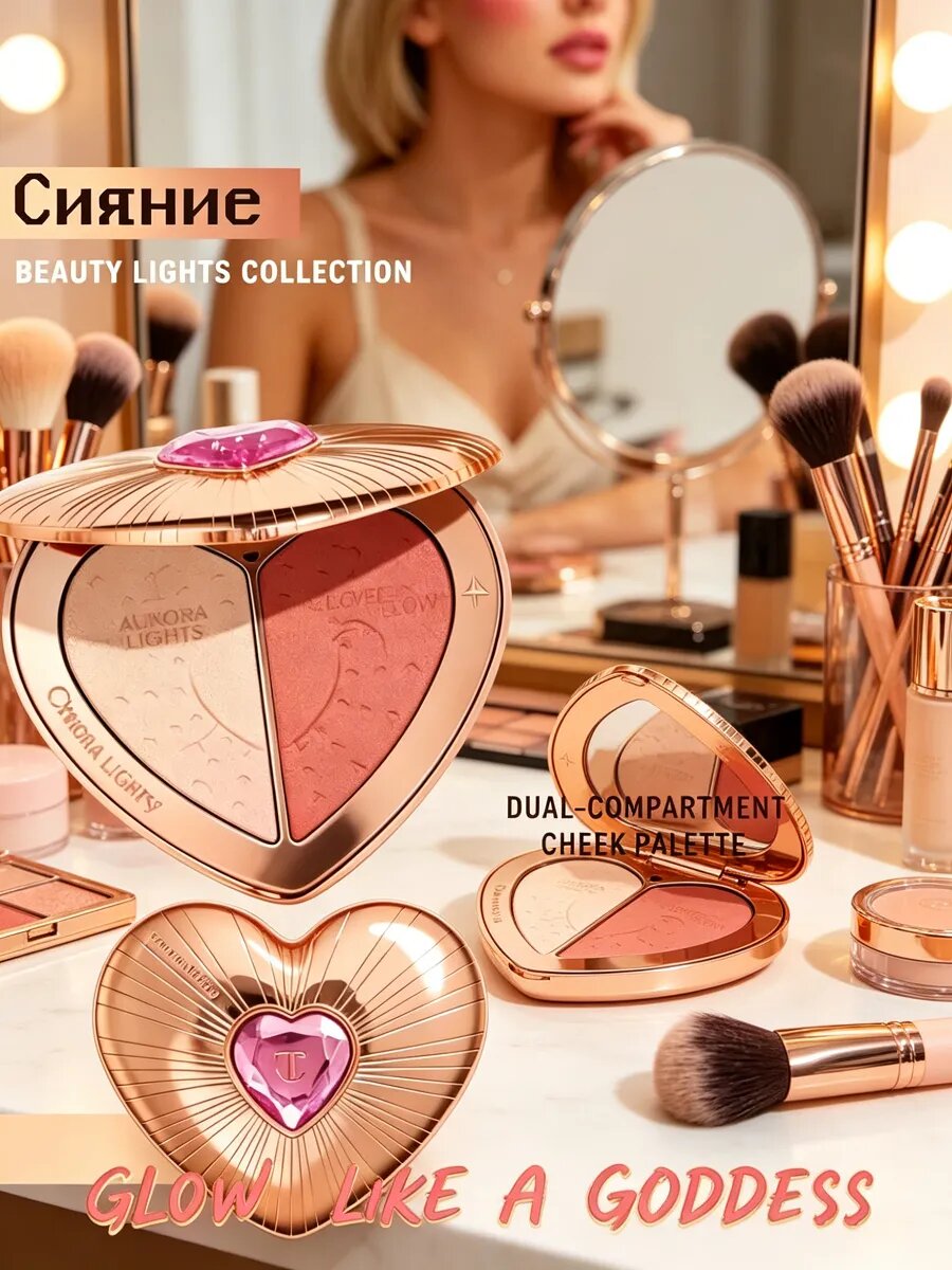 Charlotte Tilbury Палетка для лица Beauty (Flawless Peach)