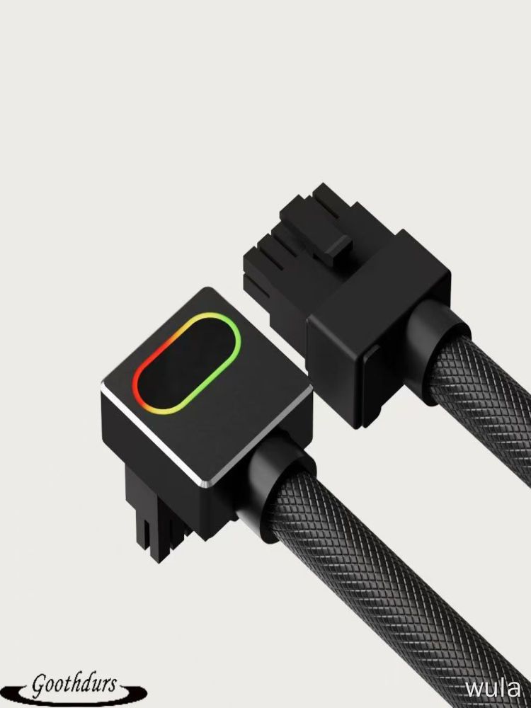 Модульный кабель питания видеокарты 12+4 пин RGB черный для ПК без поддержки 5090 шнур питания