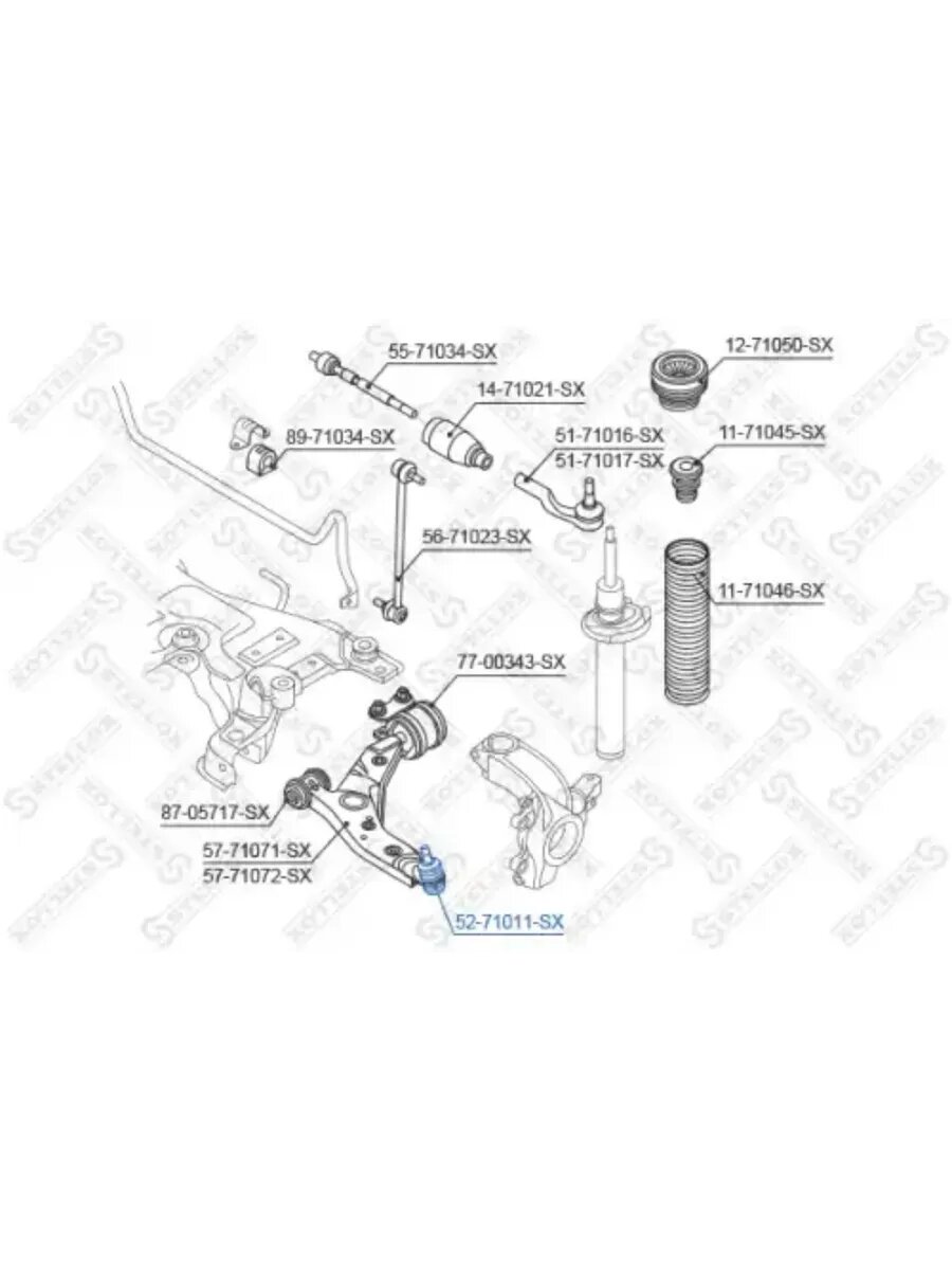 Шаровая опора Mazda 3 BK3P 03>