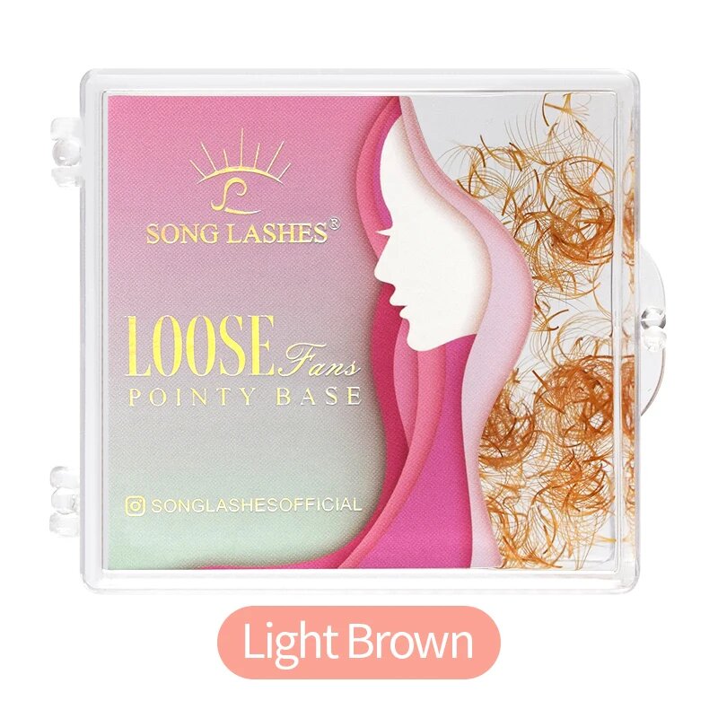 Secret Lashes цветные веерные ресницы 6D 0,07мм 8-15мм 500-600 шт