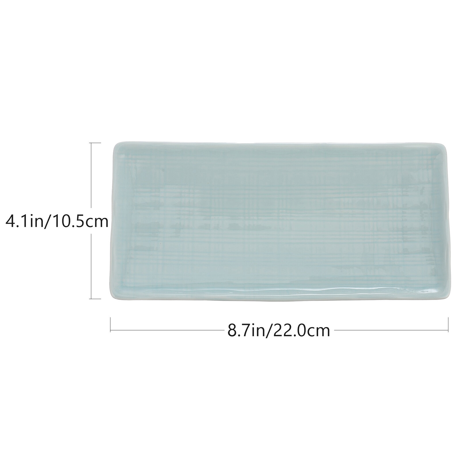Керамические блюда прямоугольной формы для японской кухни 22x10x2.5cm