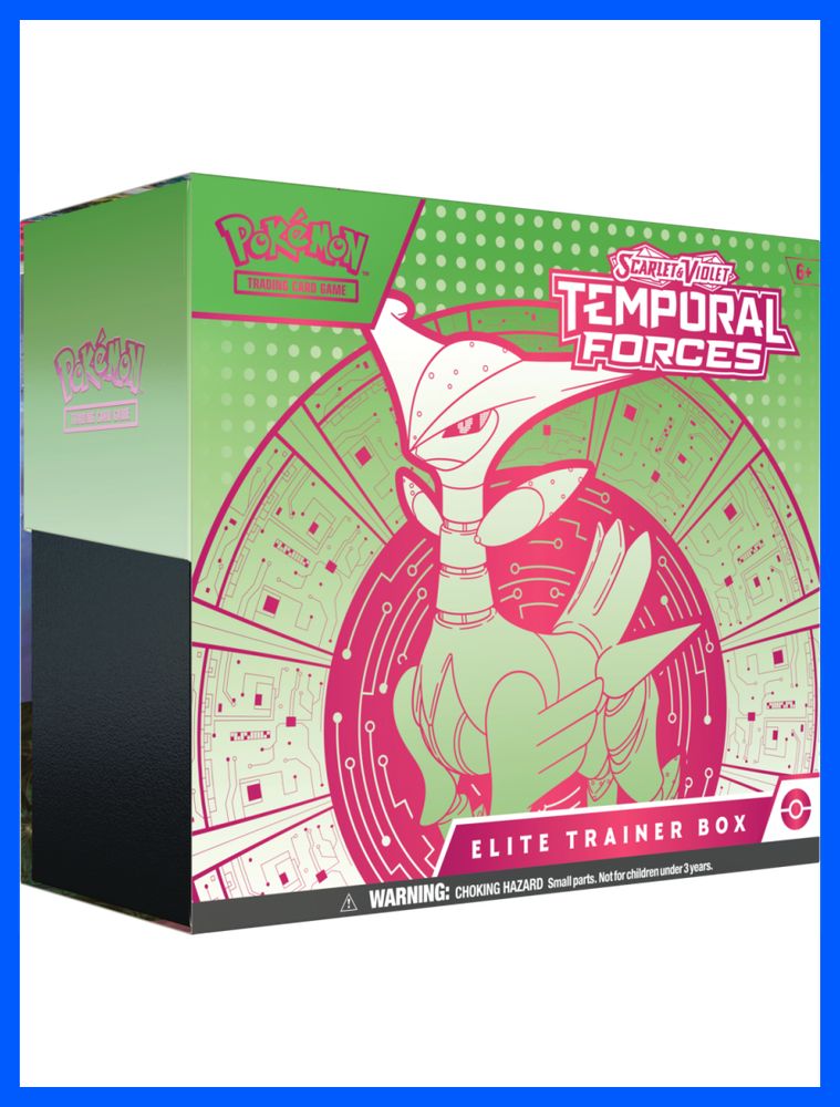 Настольная игра Pokemon TCG Temporal Forces Elite Trainer Box, Iron Leaves
