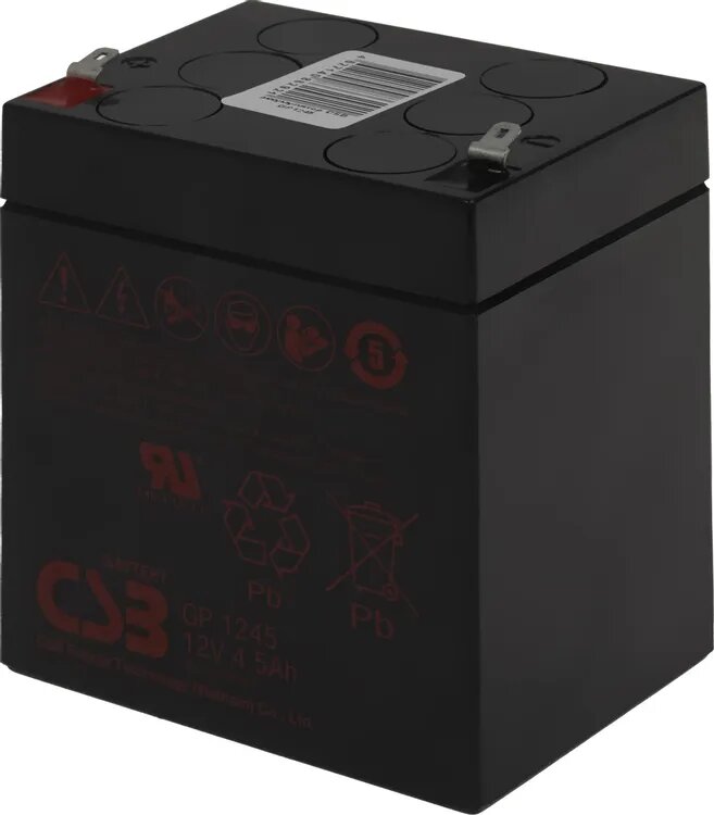 Аккумуляторная батарея CSB GP1245 для ИБП, 12В, 4.5Ач