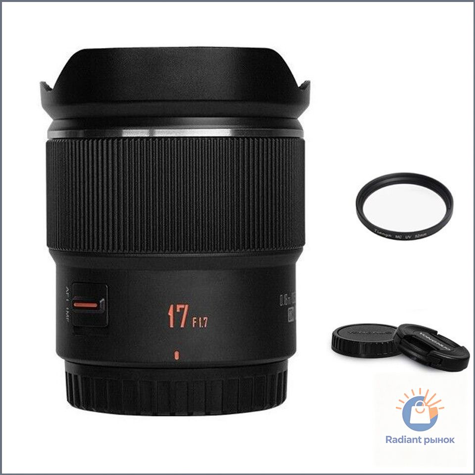 YONGNUO YN17mm F1.7M M4/3 крепление автофокусный объектив с большой апертурой для Panasonic Olympus